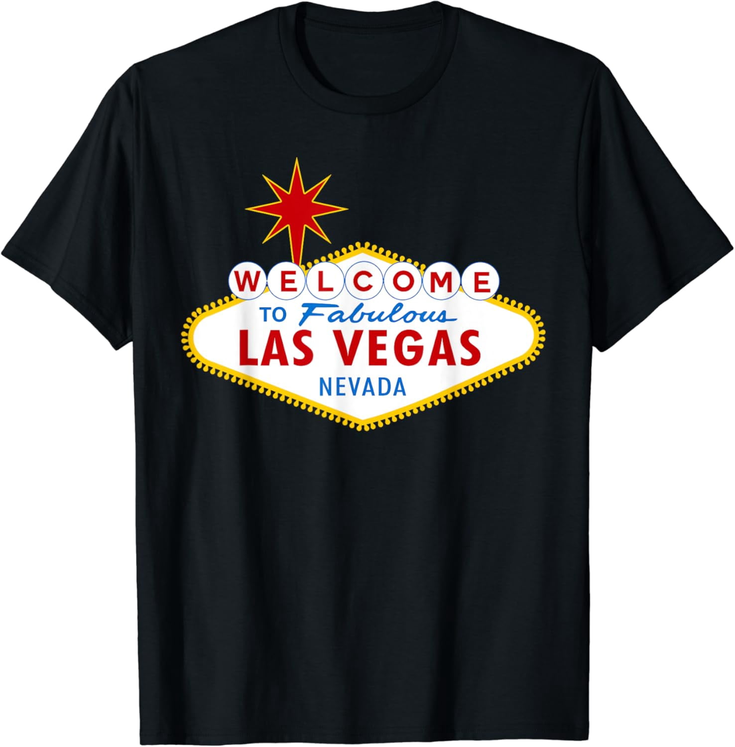 Friends Besties Trip Welcome To Fabulous Las Vegas Sign T-Shirt ...