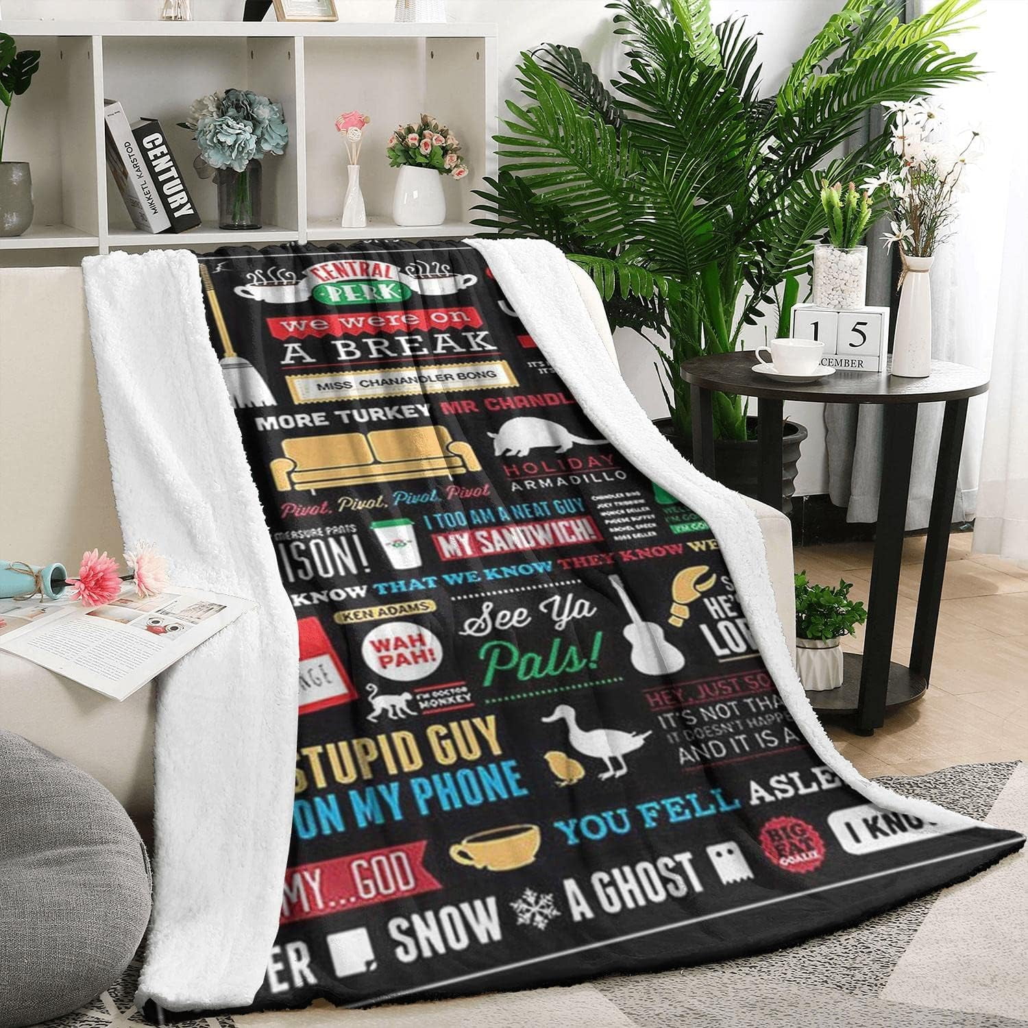 Friends Blanket Fleece Throw Blanket,Soft Warmer Flannel Blanket,Double ...