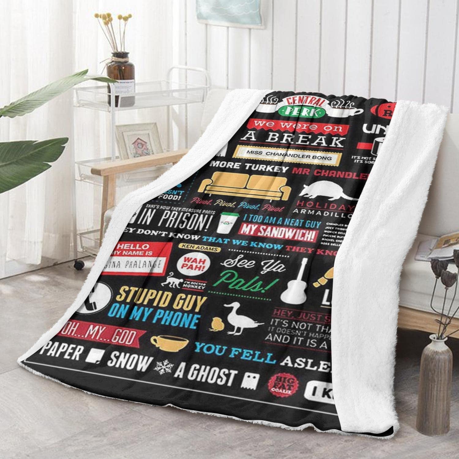 Friends Blanket TV Show Fleece Throw Blanket,Soft Warmer Flannel ...