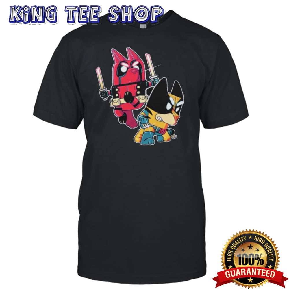 Friends Bluey Deadpool And Wolverine Unisex T-Shirt ,Military Green ...