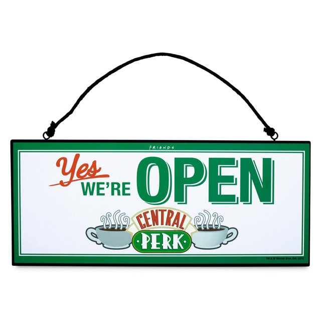 Friends Central Perk Reversible Hanging Sign Wall Art | 12 x 5 Inches ...