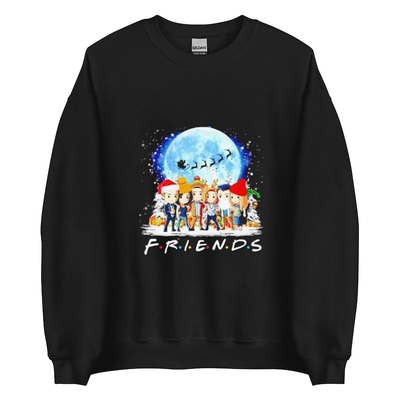 Friends Chibi Characters Christmas shirt-removebg-preview - Walmart.com