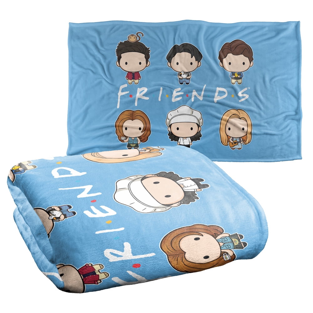 Friends Chibi Stacked Silky Touch Super Soft Throw Blanket 36" x 58 ...