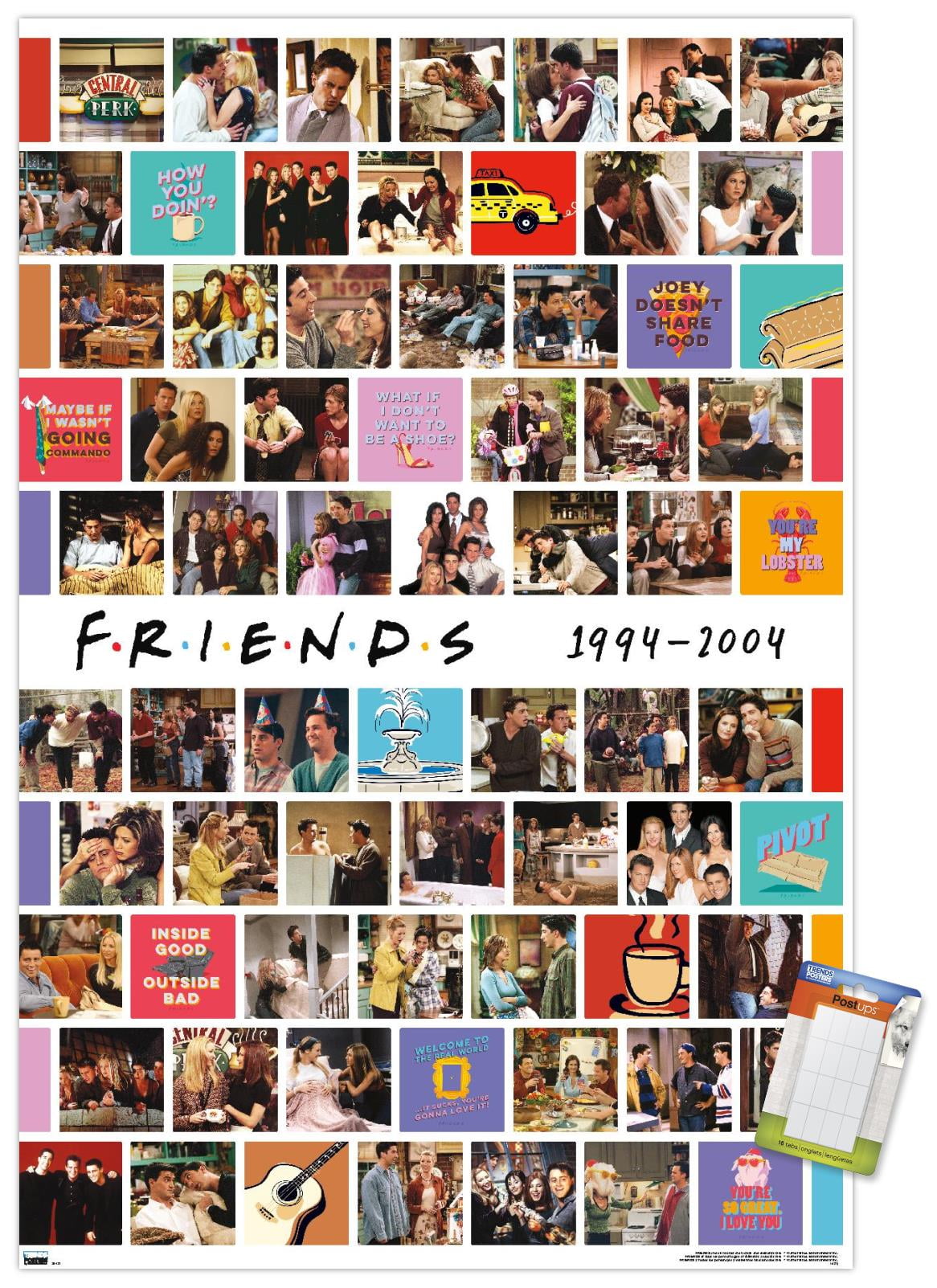 Friends - Collage Wall Poster, 14.725" x 22.375" - Walmart.com