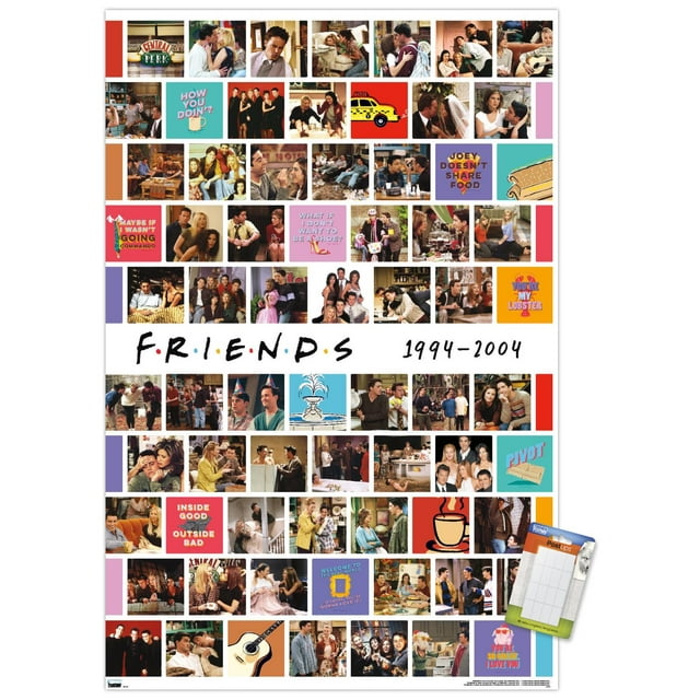 Friends - Collage Wall Poster, 14.725" x 22.375" - Walmart.com