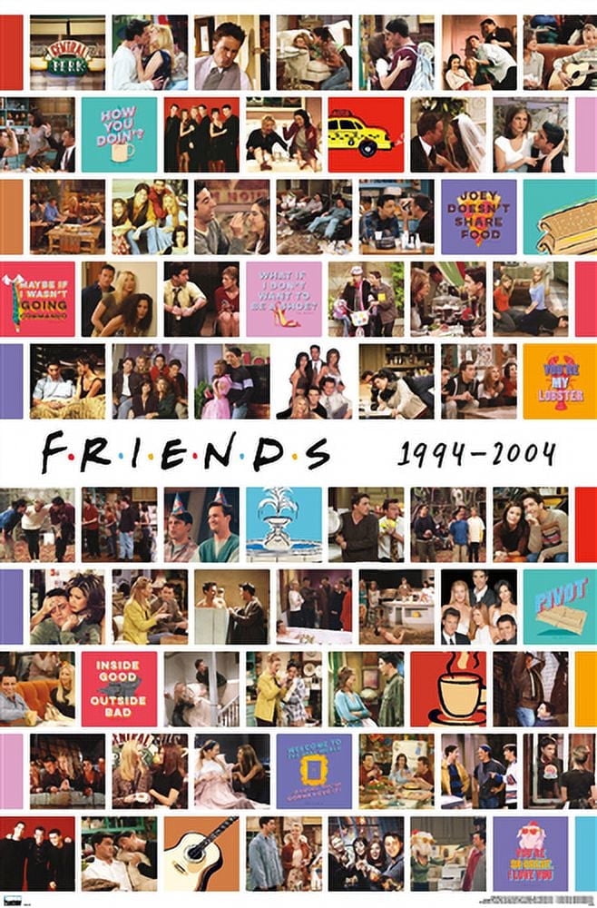 Friends - Collage Wall Poster, 22.375" x 34" - Walmart.com