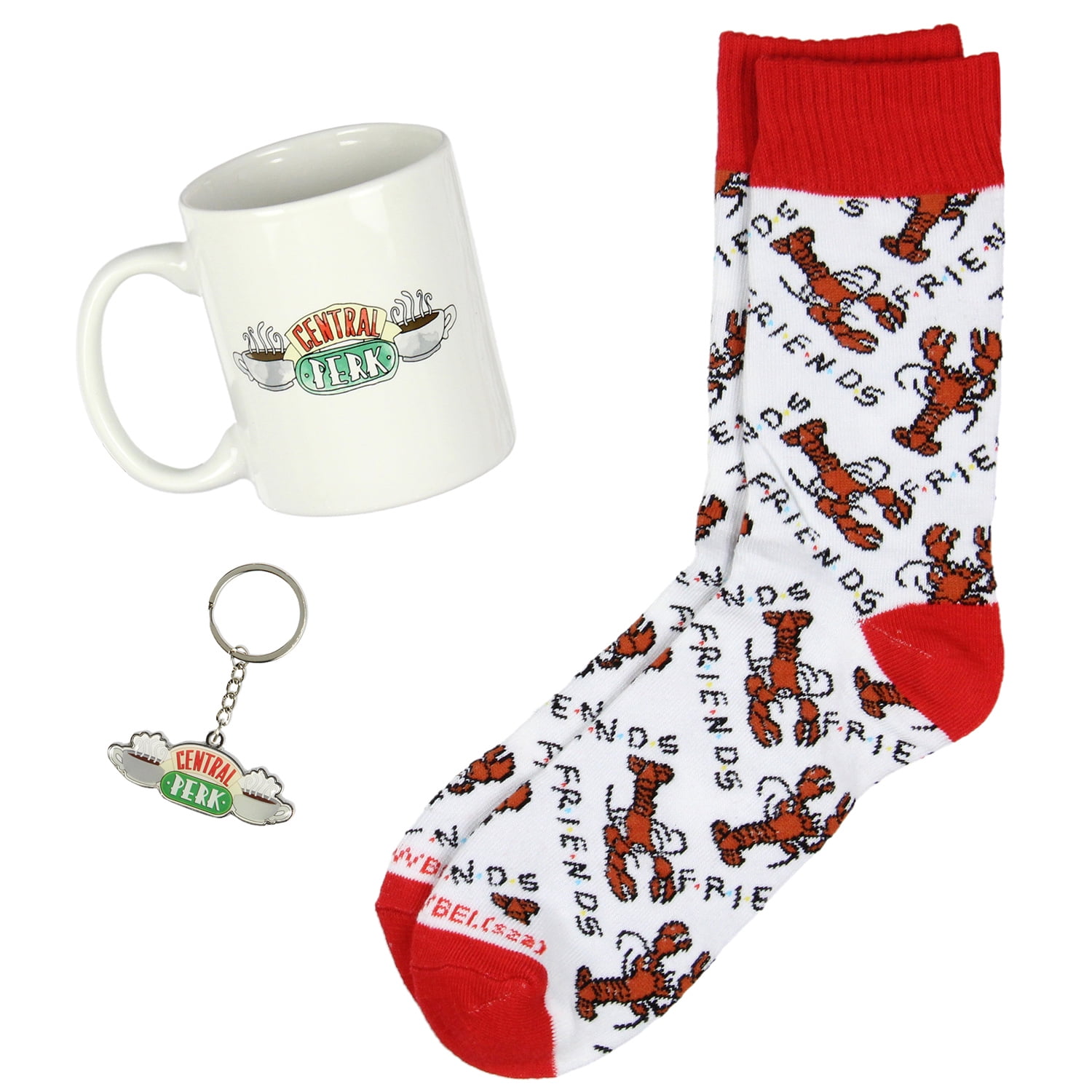 Friends TV Show Collector Bundle: Central Perk Coffee Mug, Crew Socks ...
