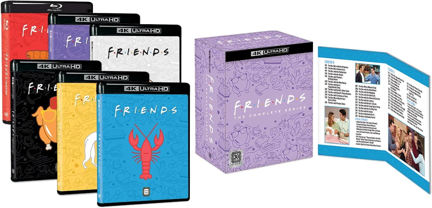 Friends: Complete series [4K Ultra HD] [2024] [Region Free] 25 Disc Set ...