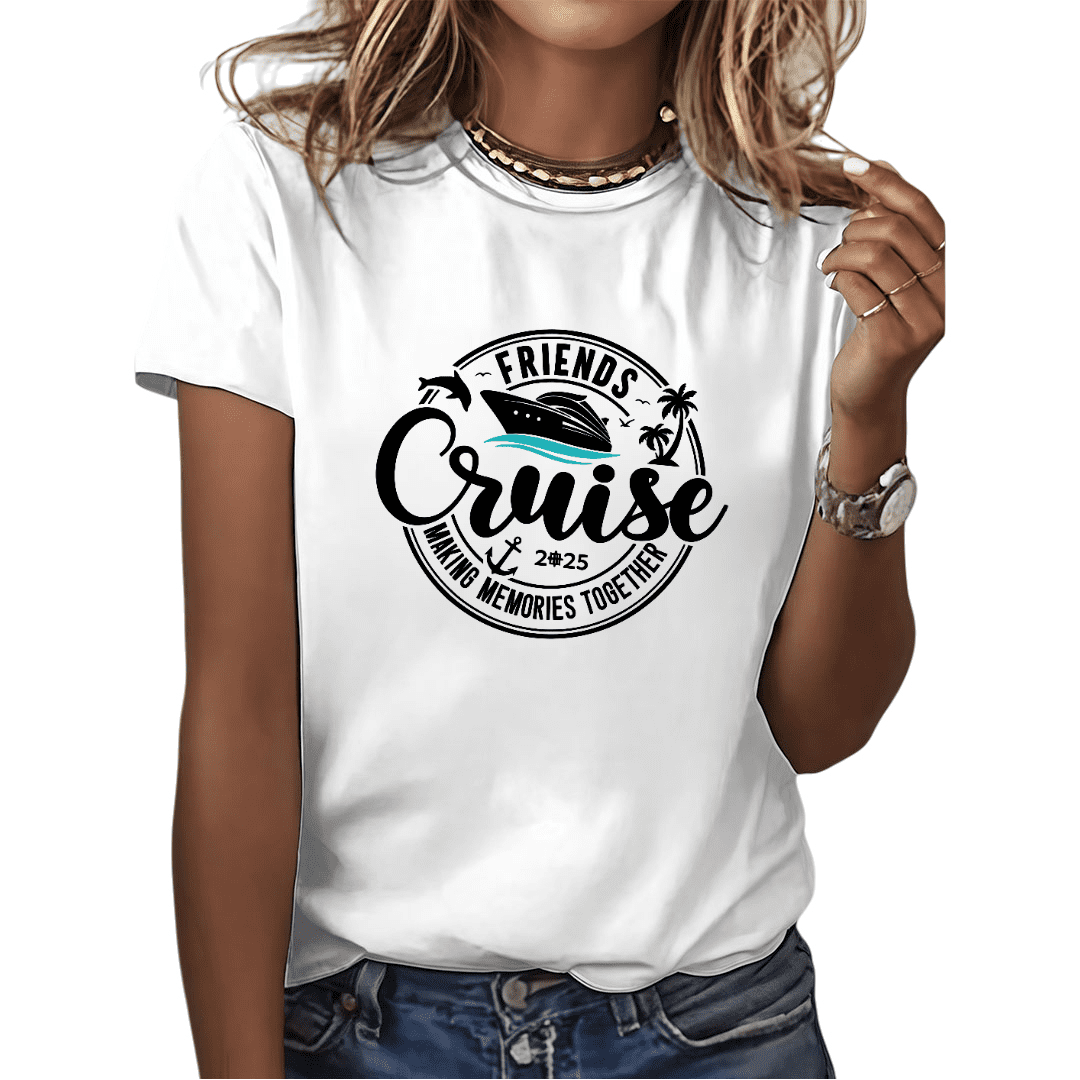 Friends Cruise Memory Lane T Shirt, Nautical Keepsake Badge Design ...