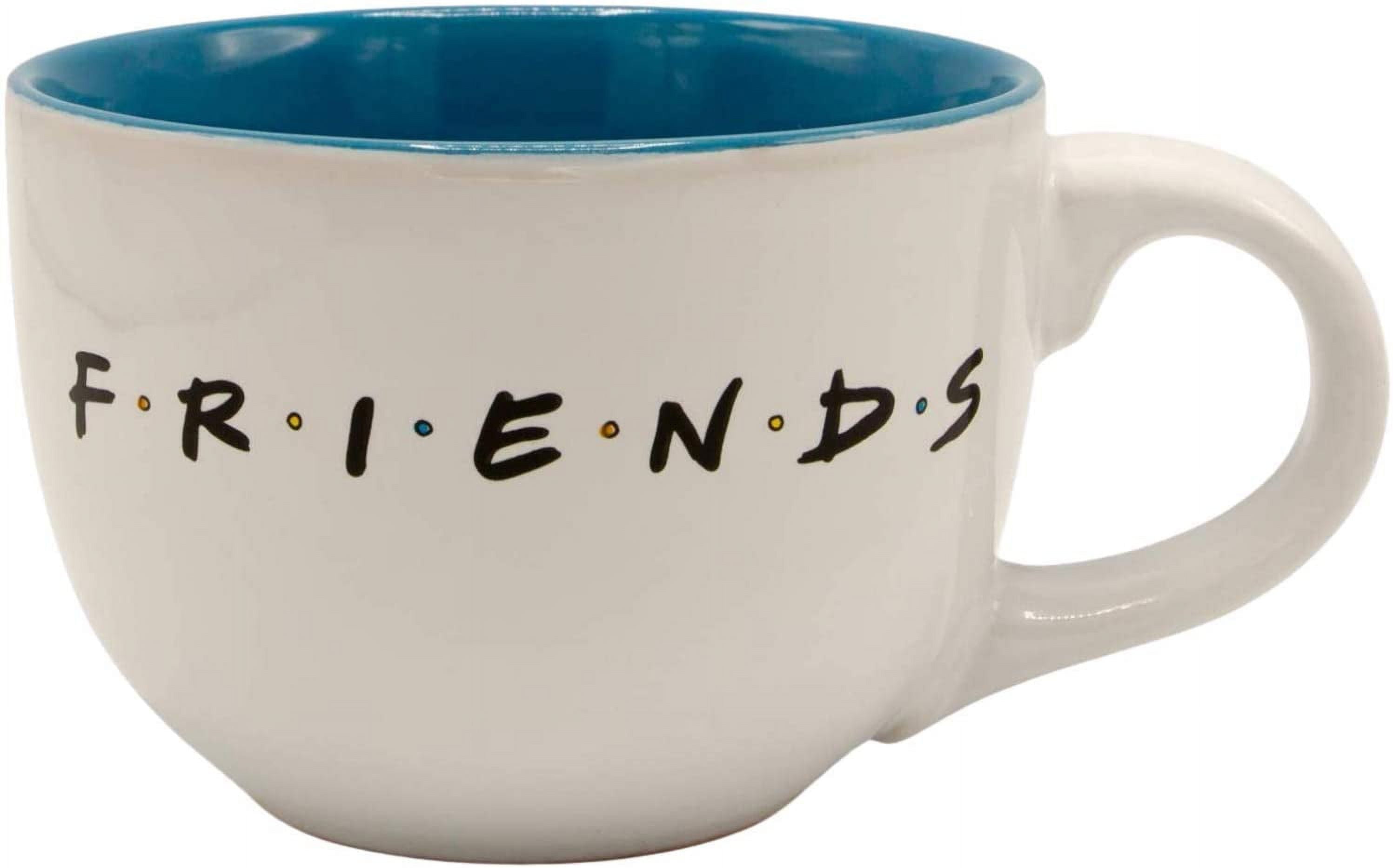 Friends Doodle Logo Soup Ceramic Mug, 1 Count (Pack of 1), white, 24 ...