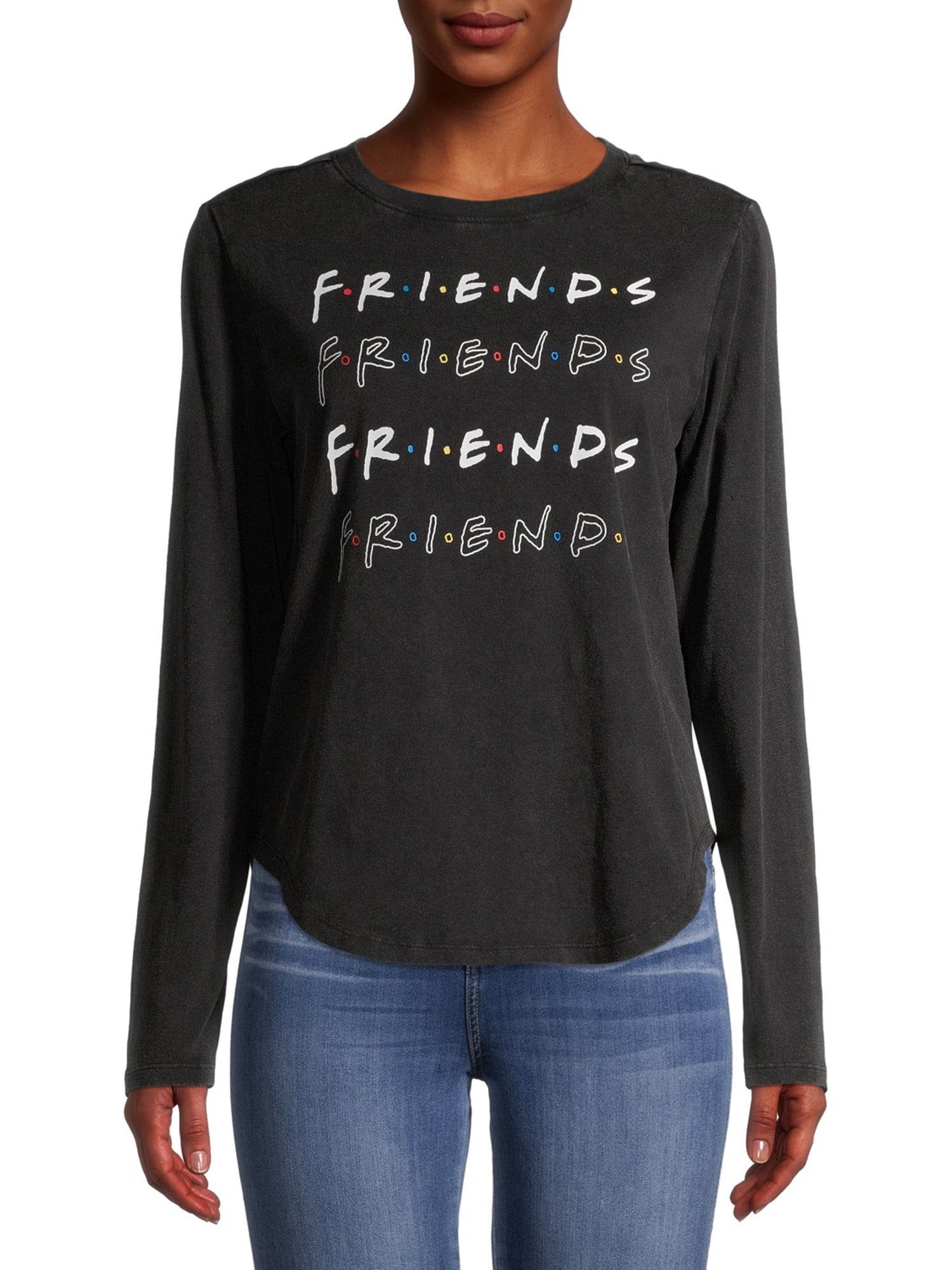 Friends Four Ladies Young Adult LS Top - Walmart.com