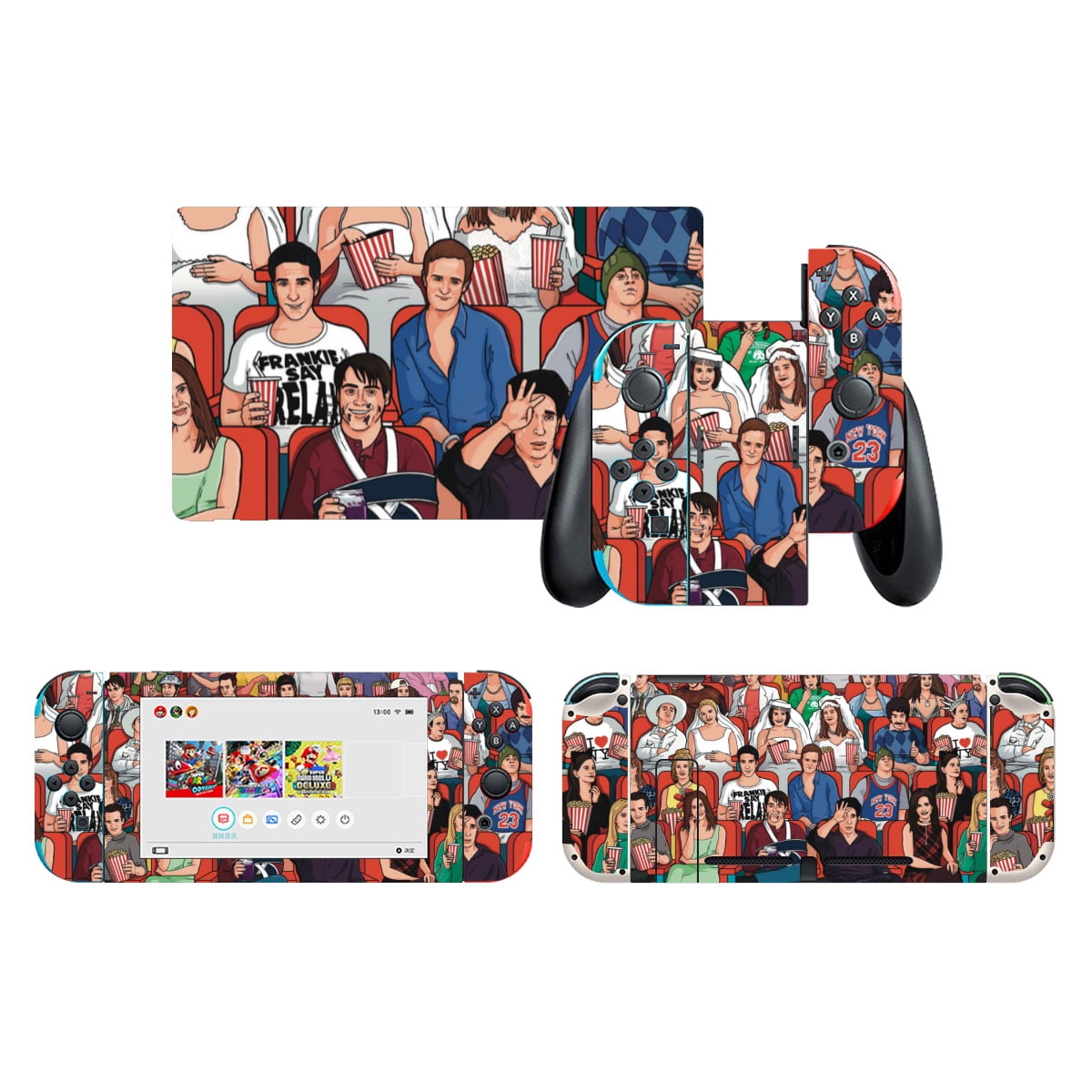 Friends Game Switch Skin - Anime Cartoon Game Sticker, No Bubble ...
