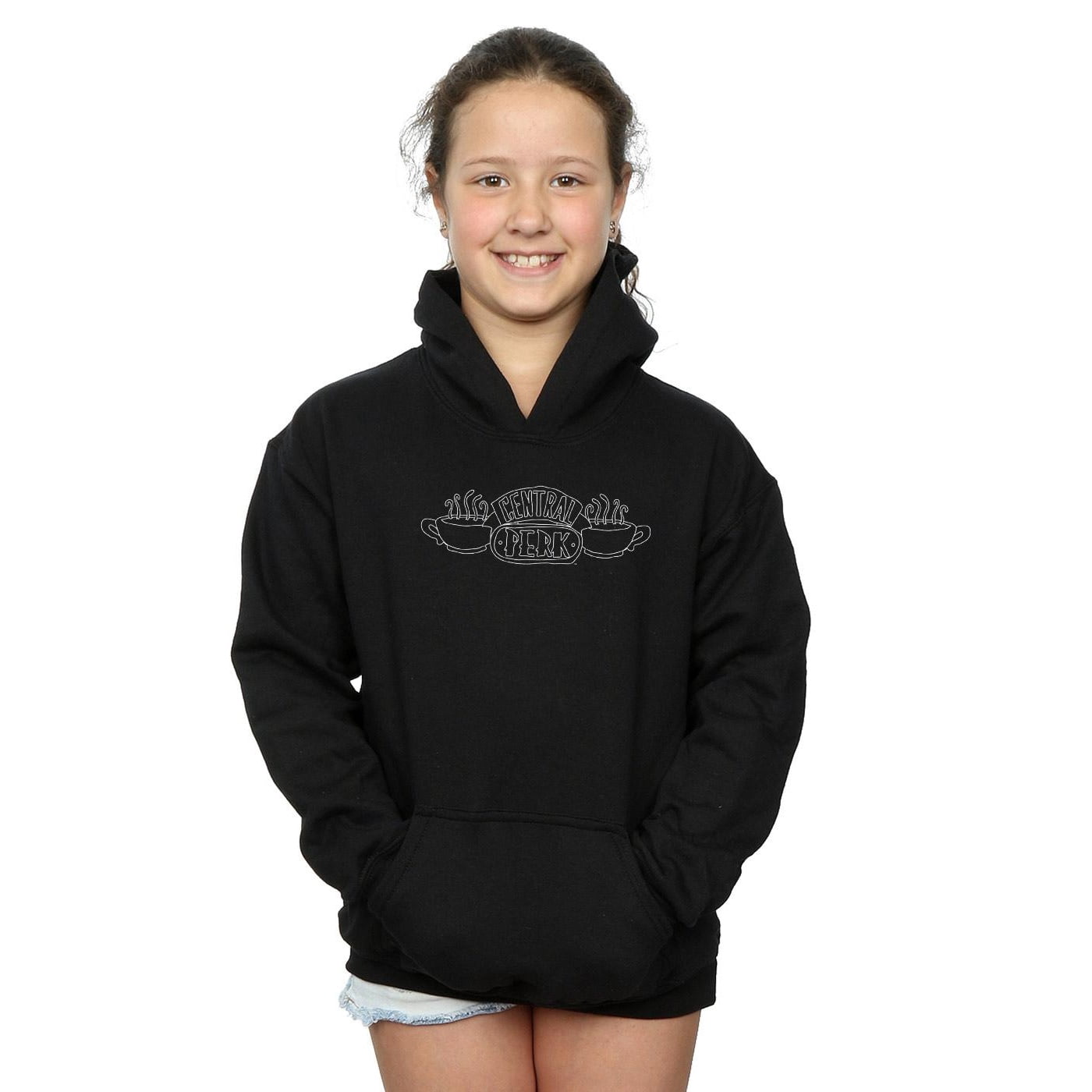 Friends Girls Central Perk Outline Hoodie - Walmart.com