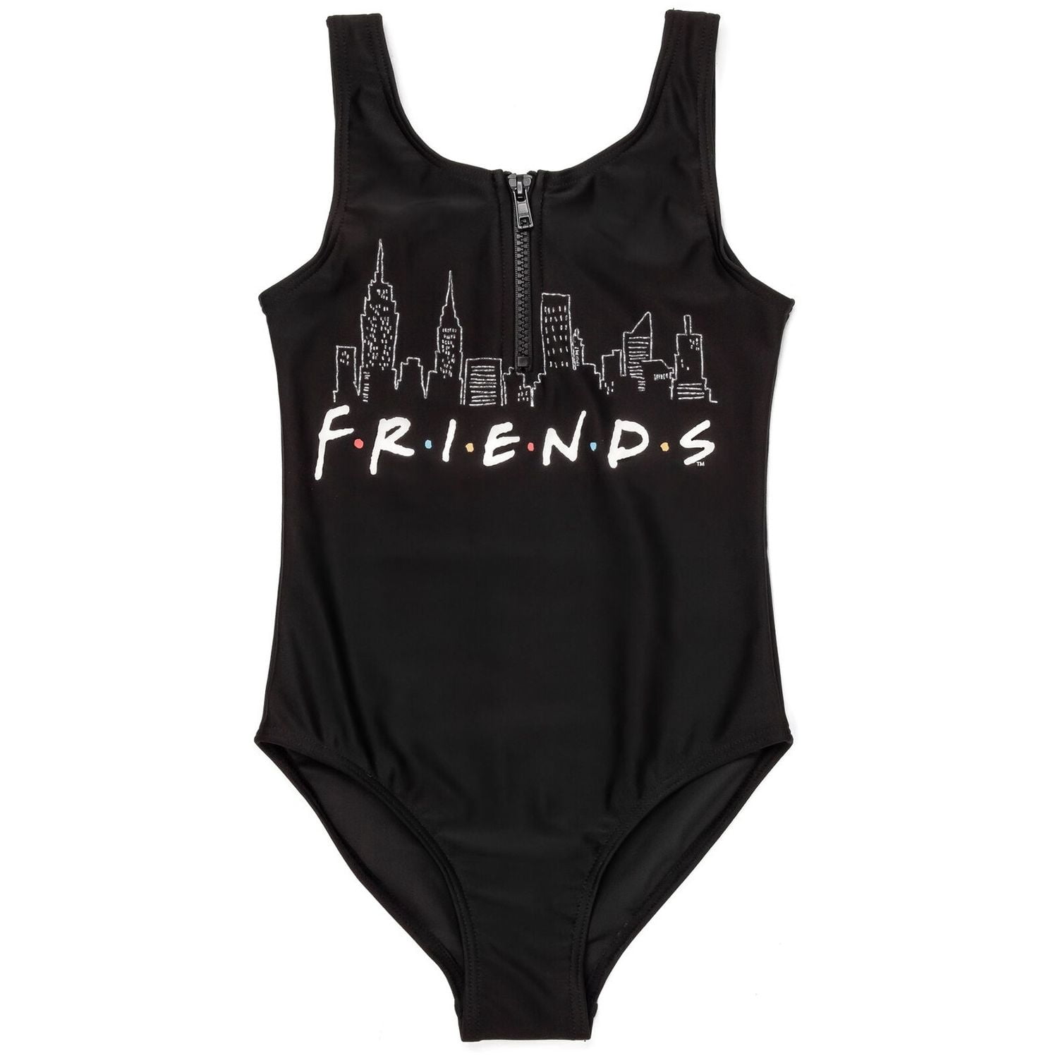 Friends Girls Sunsafe One Piece Bathing Suit - Walmart.com