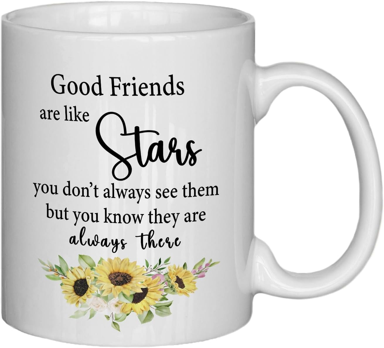 Friends Good Friends Are Like Stars Mug - Friendship Gifts For Women 11 ...