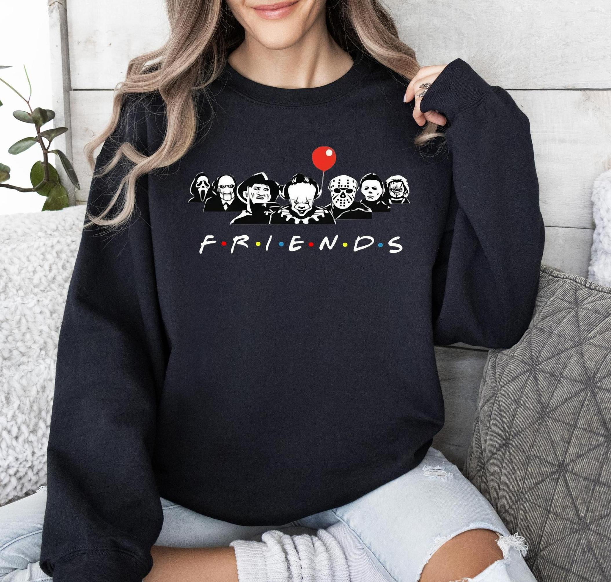 Friends Horror Movie Characters, Horror Friends, Sweatshirt, ANANDHIS ...