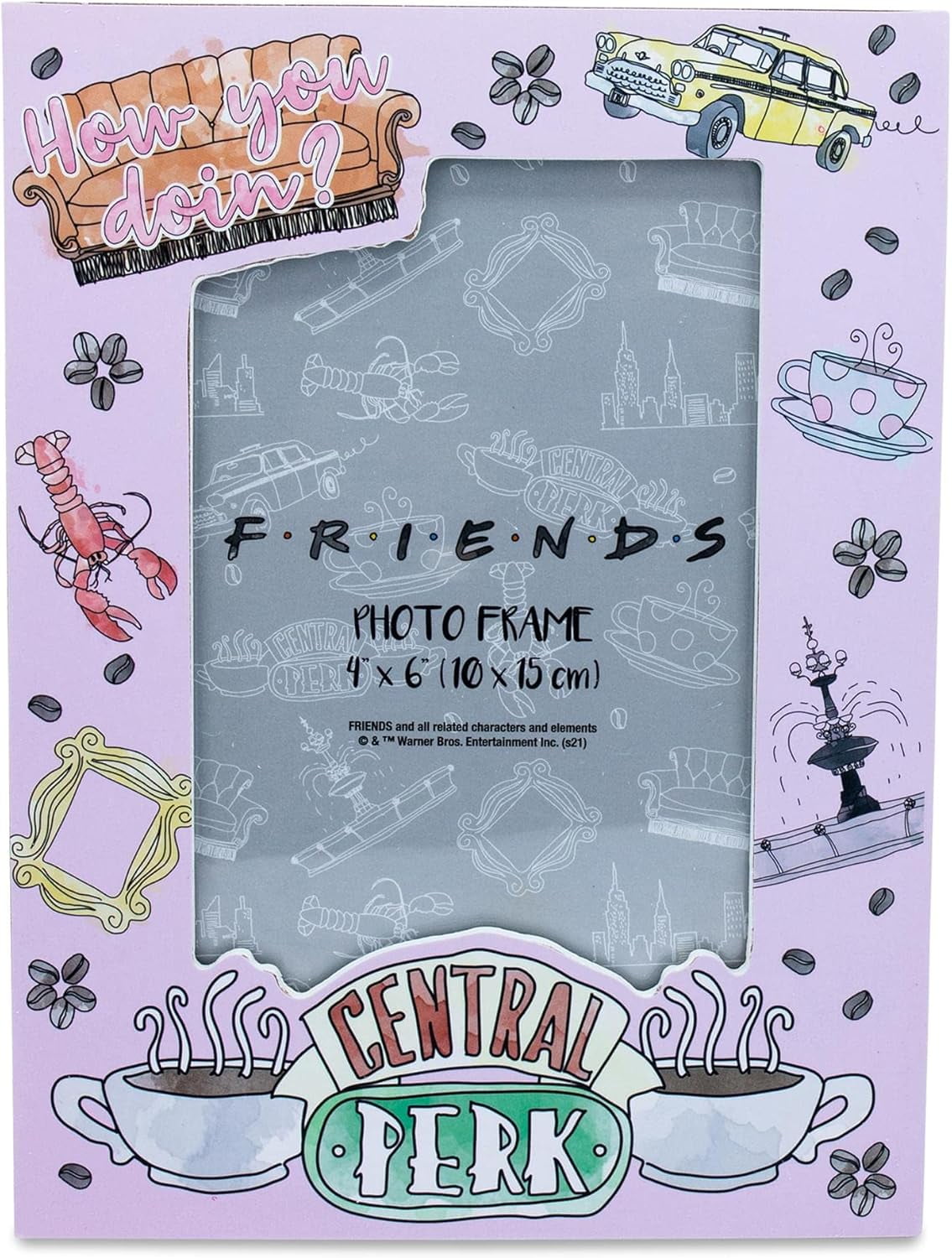 Silver Buffalo Friends How You Doin Central Perk Photo Frame, 4 x 6 ...