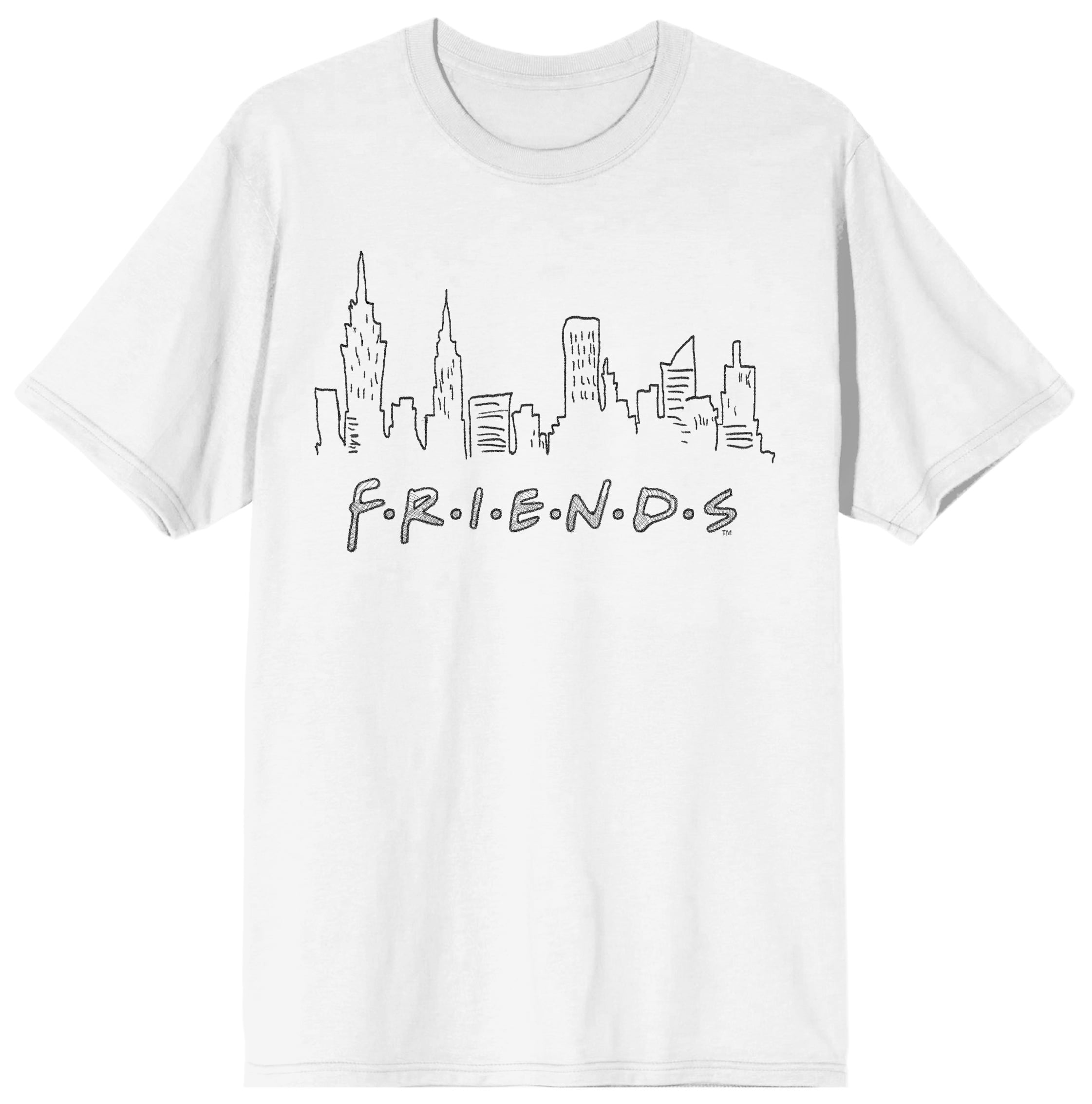 Friends Icon White Line Shirt - 6XL - Walmart.com
