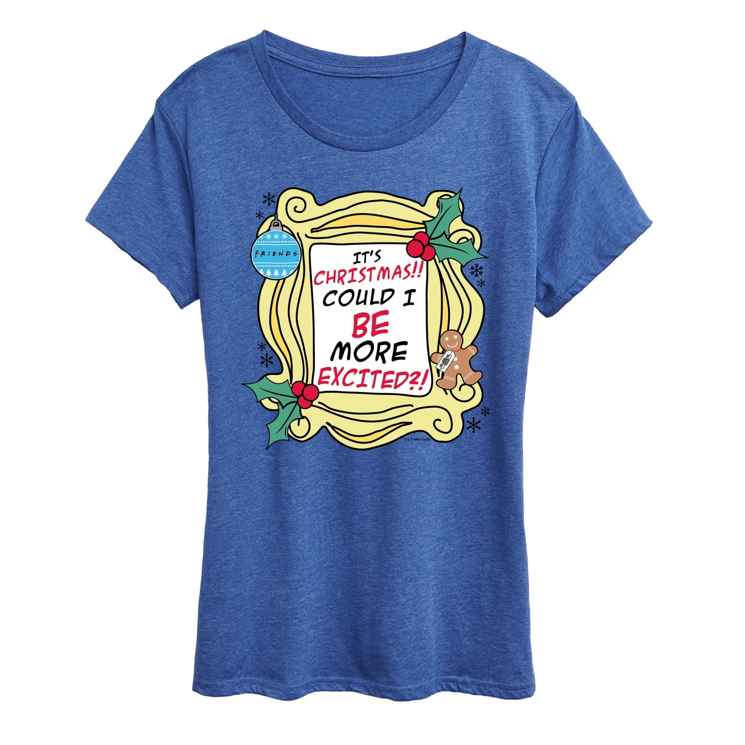 Friends - It's Christmas - Women's Short Sleeve Graphic T-Shirt ...