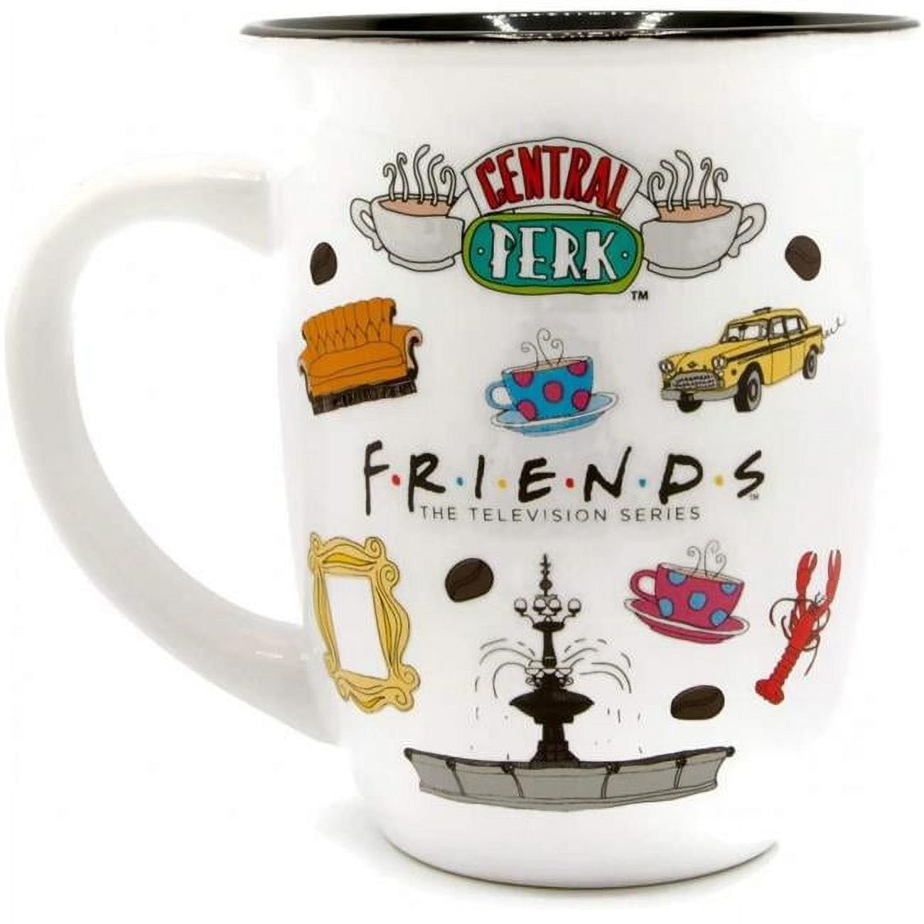 Friends Logo Icon Toss 16oz Wide Rim Ceramic Coffee Mug - Official TV ...
