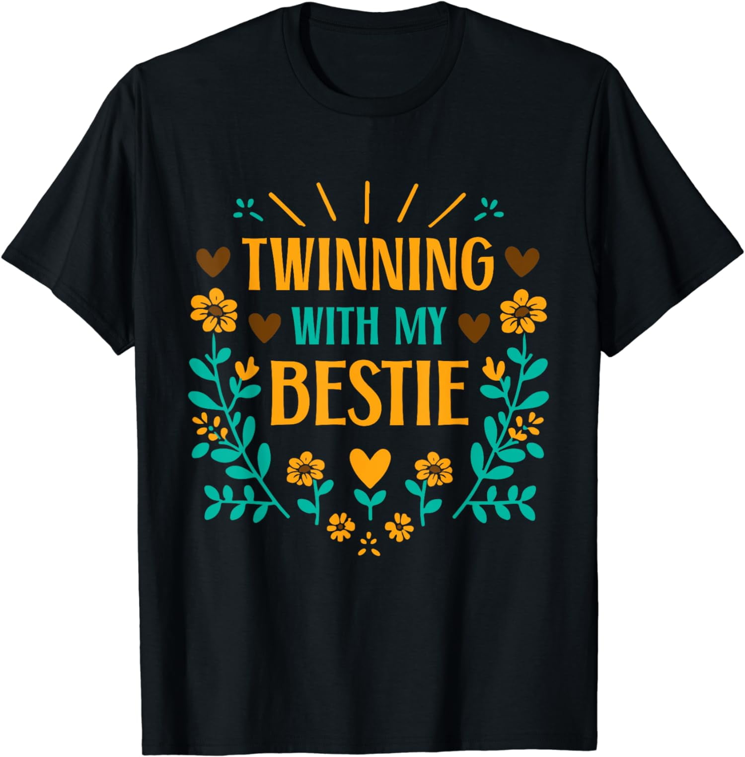 Friends Matching Spirit Week Twinning With My Bestie T-Shirt - Walmart.com