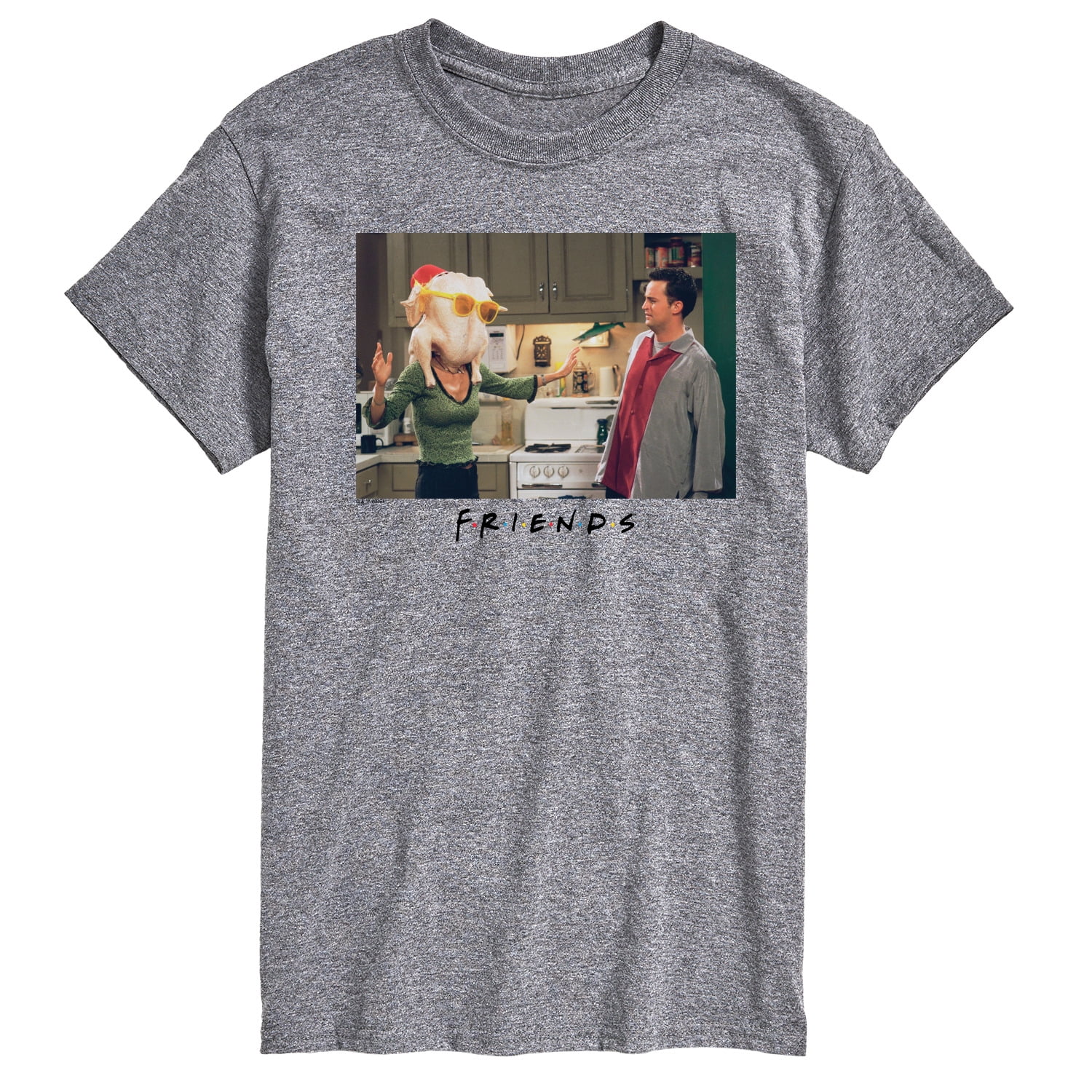 Friends - Monica Turkey Head - Men's Short Sleeve Graphic T-Shirt ...
