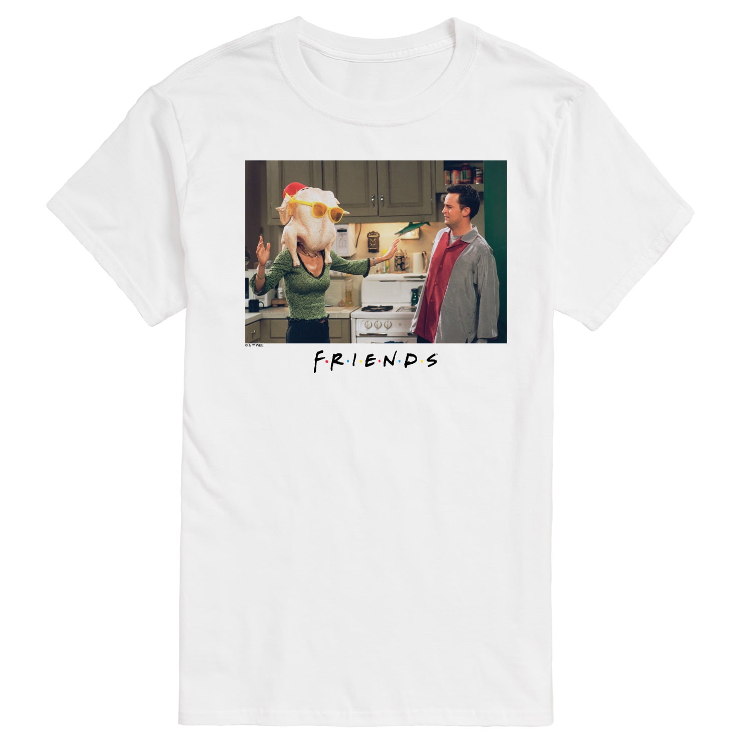 Friends - Monica Turkey Head - Men's Short Sleeve Graphic T-Shirt ...