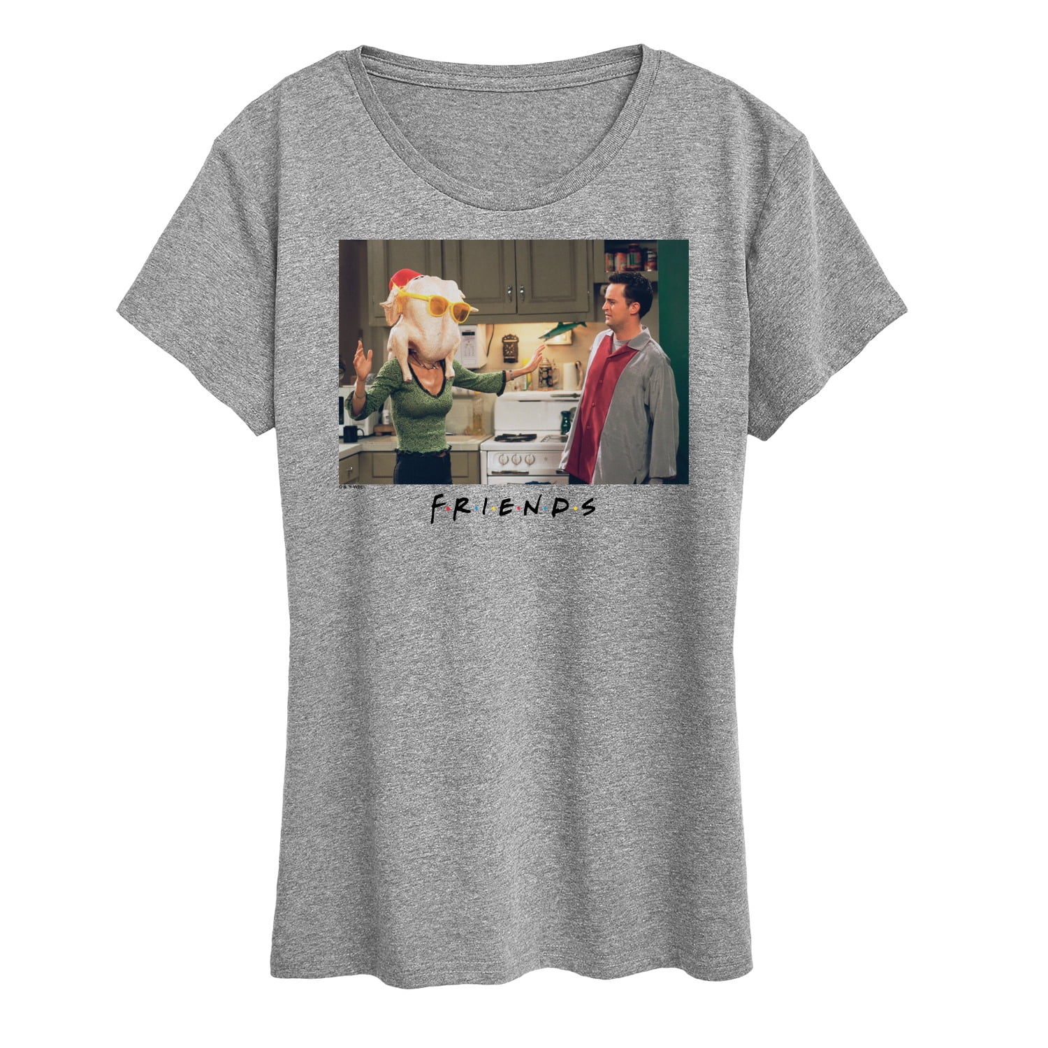 Friends - Monica Turkey Head - Women's Short Sleeve Graphic T-Shirt ...