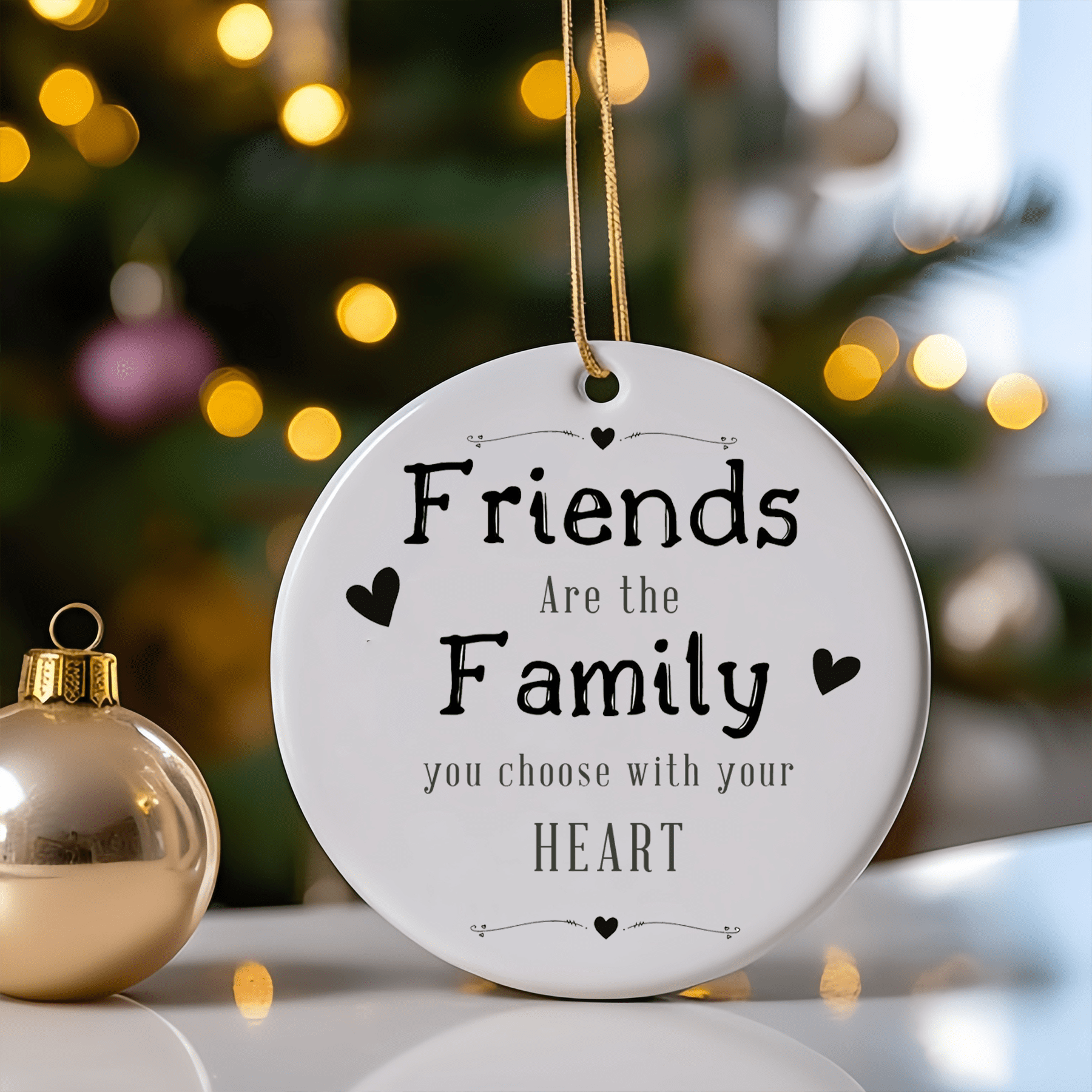 Friends Ornament Ceramic - Sentimental Friendship Gift, Best Friend ...