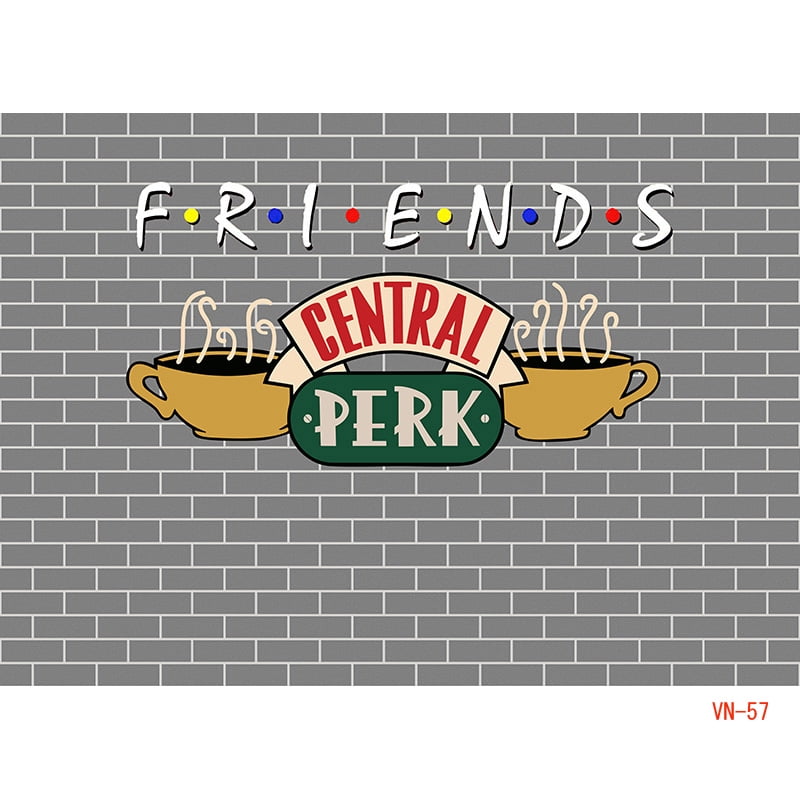 Friends Party Central Perk Brick Wall Photography Backdrops Props Retro ...