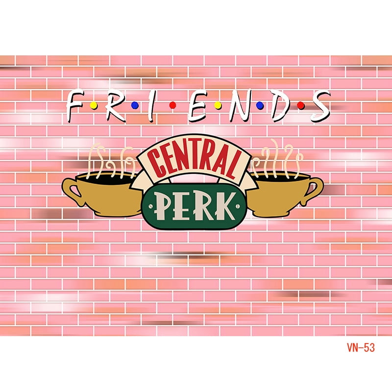 Friends Party Central Perk Brick Wall Photography Backdrops Props Retro ...