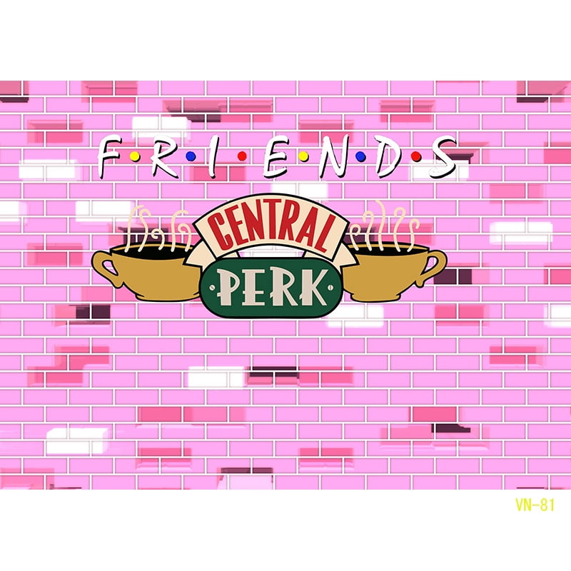 Friends Party Central Perk Brick Wall Photography Backdrops Props Retro ...
