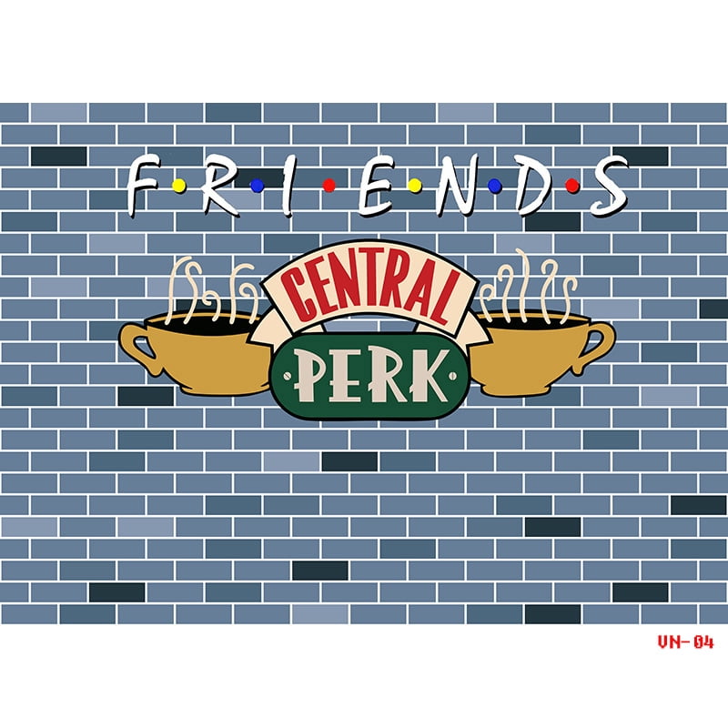 Friends Party Central Perk Brick Wall Photography Backdrops Props Retro ...