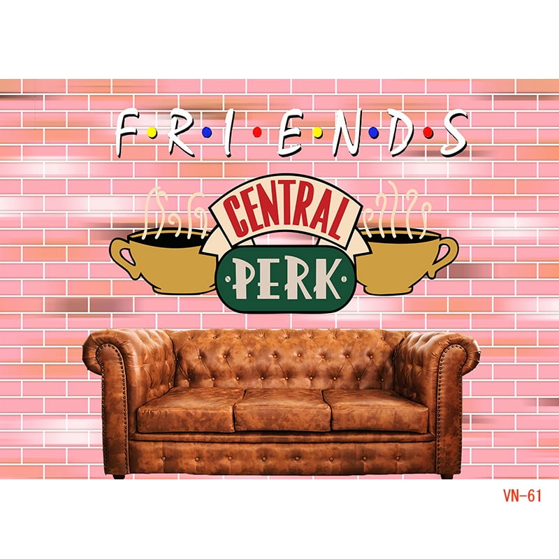 Friends Party Central Perk Brick Wall Photography Backdrops Props Retro ...