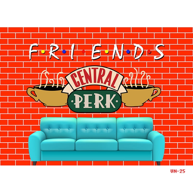Friends Party Central Perk Brick Wall Photography Backdrops Props Retro ...