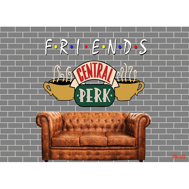 Friends Party Central Perk Brick Wall Photography Backdrops Props Retro ...