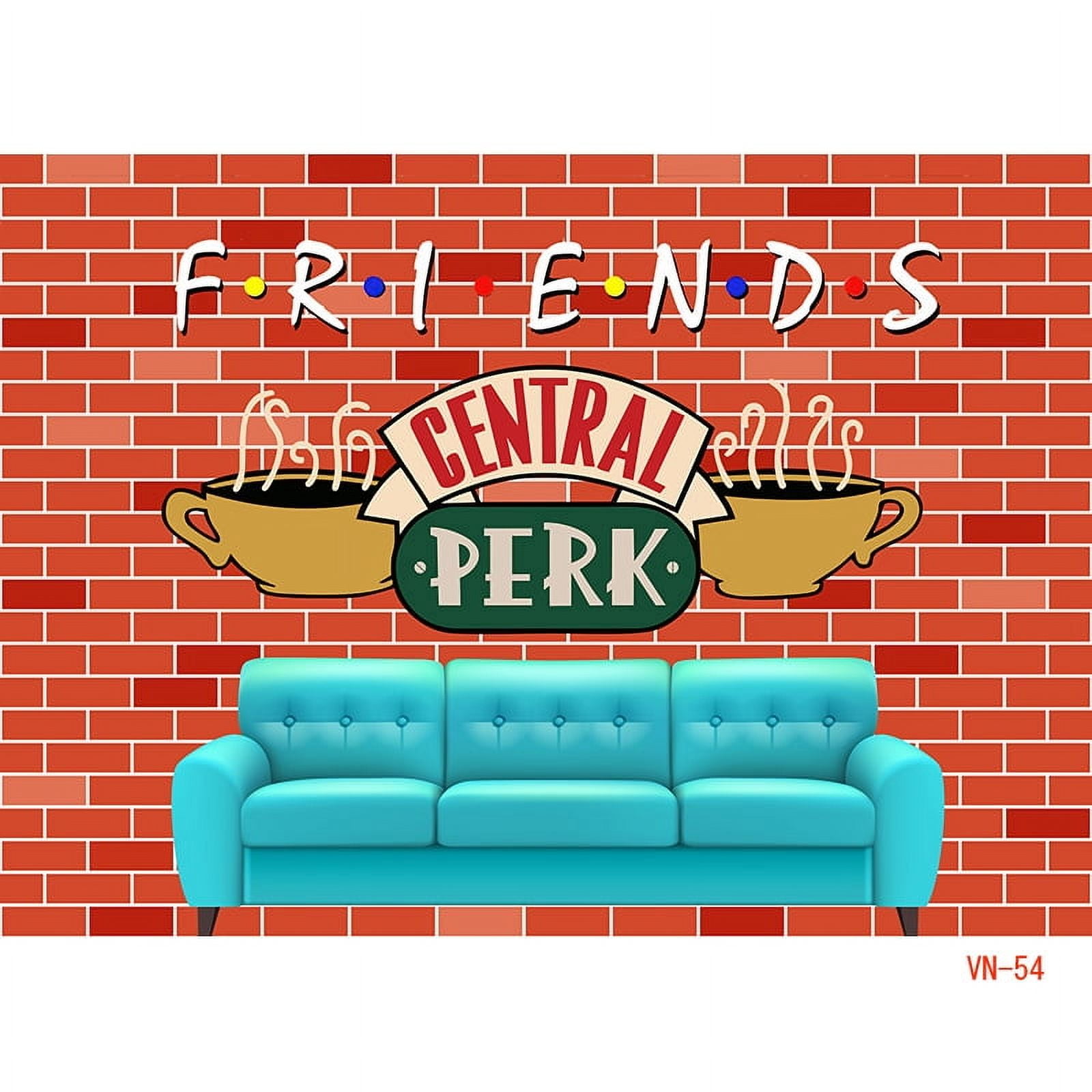 Friends Party Central Perk Brick Wall Photography Backdrops Props Retro ...