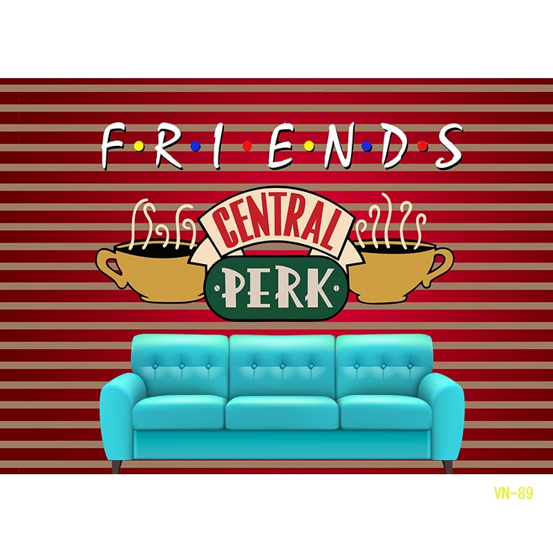 Friends Party Central Perk Brick Wall Photography Backdrops Props Retro ...
