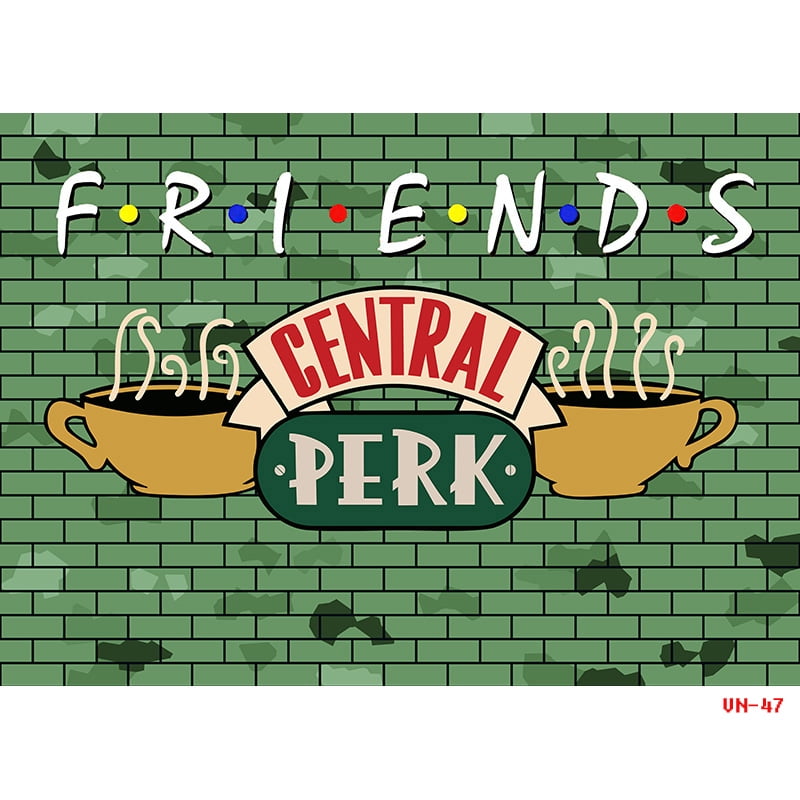 Friends Party Central Perk Brick Wall Photography Backdrops Props Retro ...