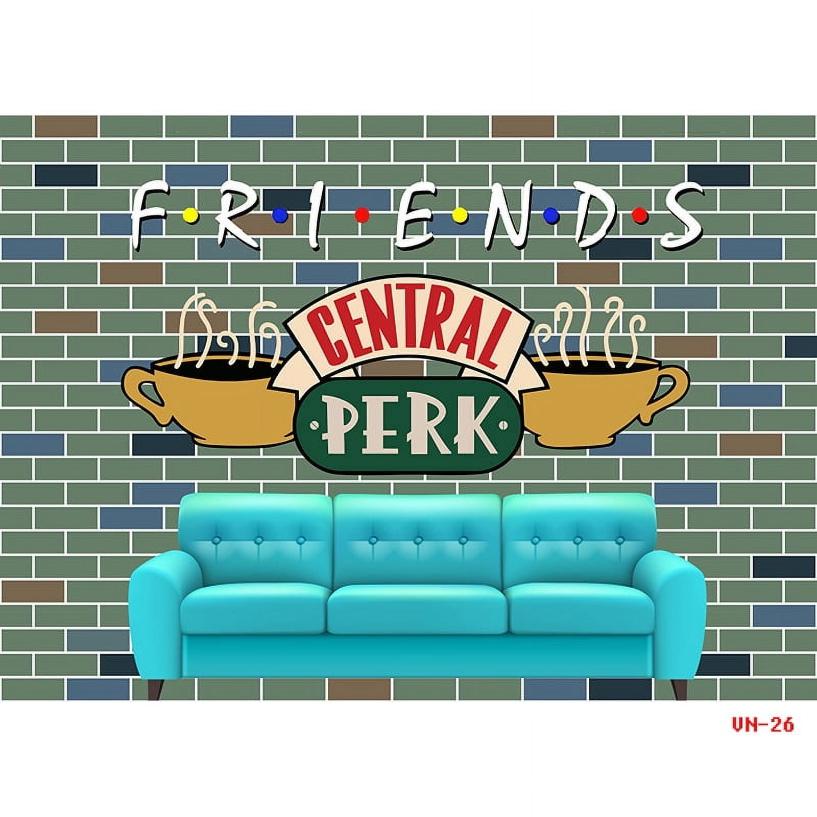 Friends Party Central Perk Brick Wall Photography Backdrops Props Retro ...