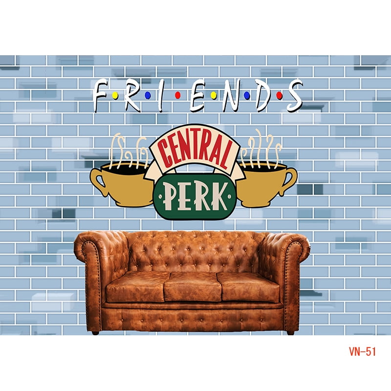 Friends Party Central Perk Brick Wall Photography Backdrops Props Retro ...