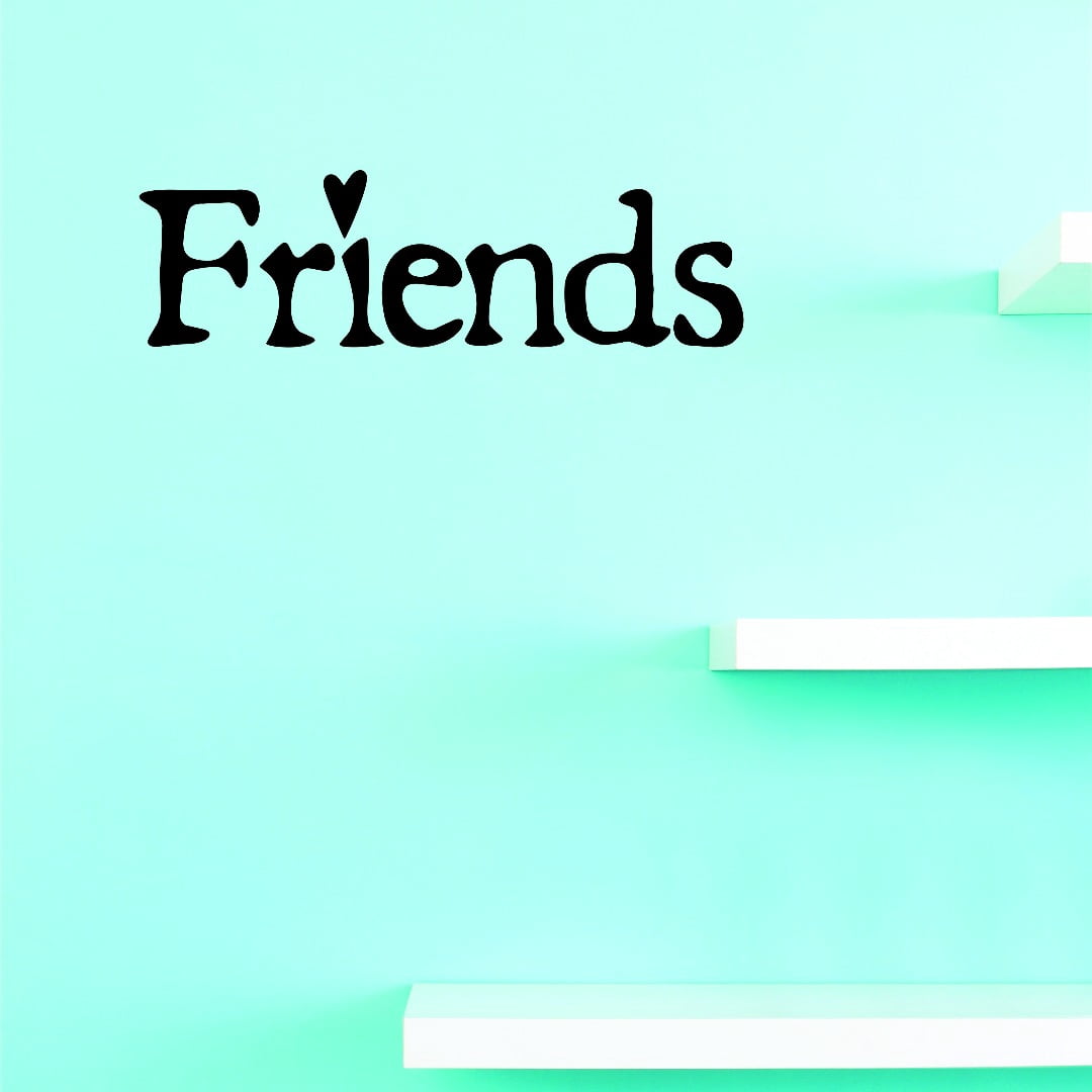 Friends Peel & Stick Sticker Home Decor Art Vinyl Wall Decal - 6x20 ...