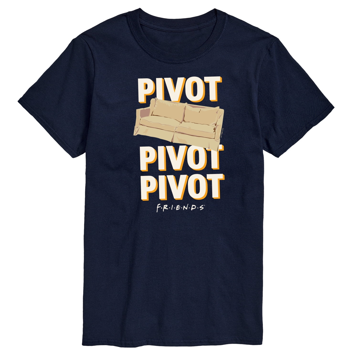 Friends - Pivot Couch - Men's Short Sleeve Graphic T-Shirt - Walmart.com