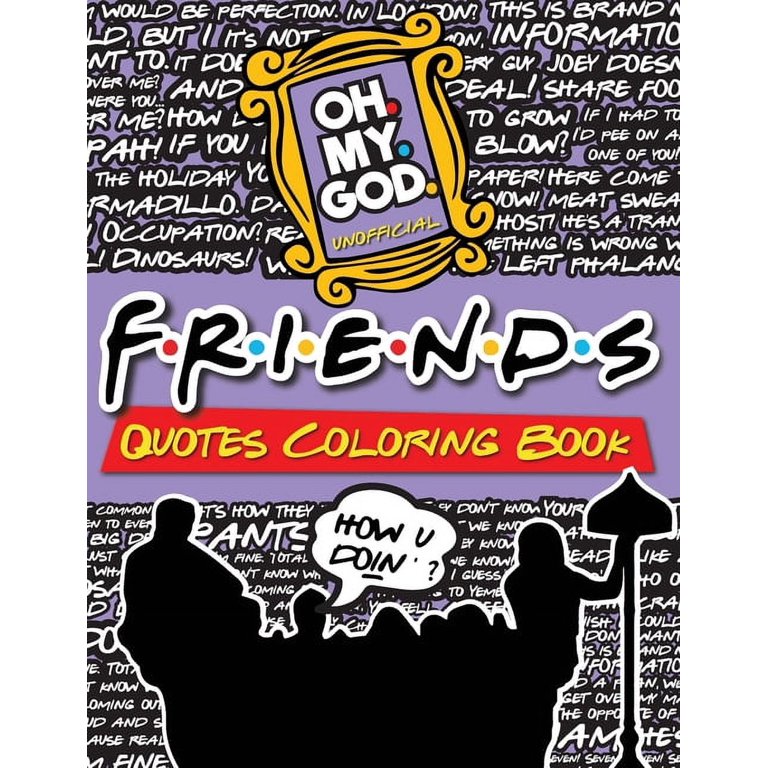 friends tv show coloring pages