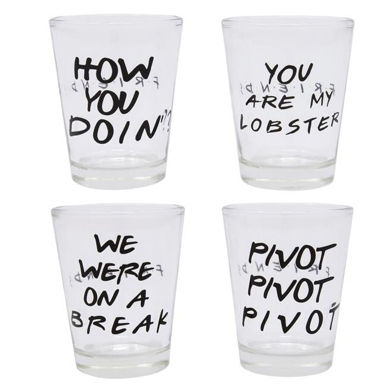 Friends Shot Glass Set, Clear - Pack of 4 - Walmart.com