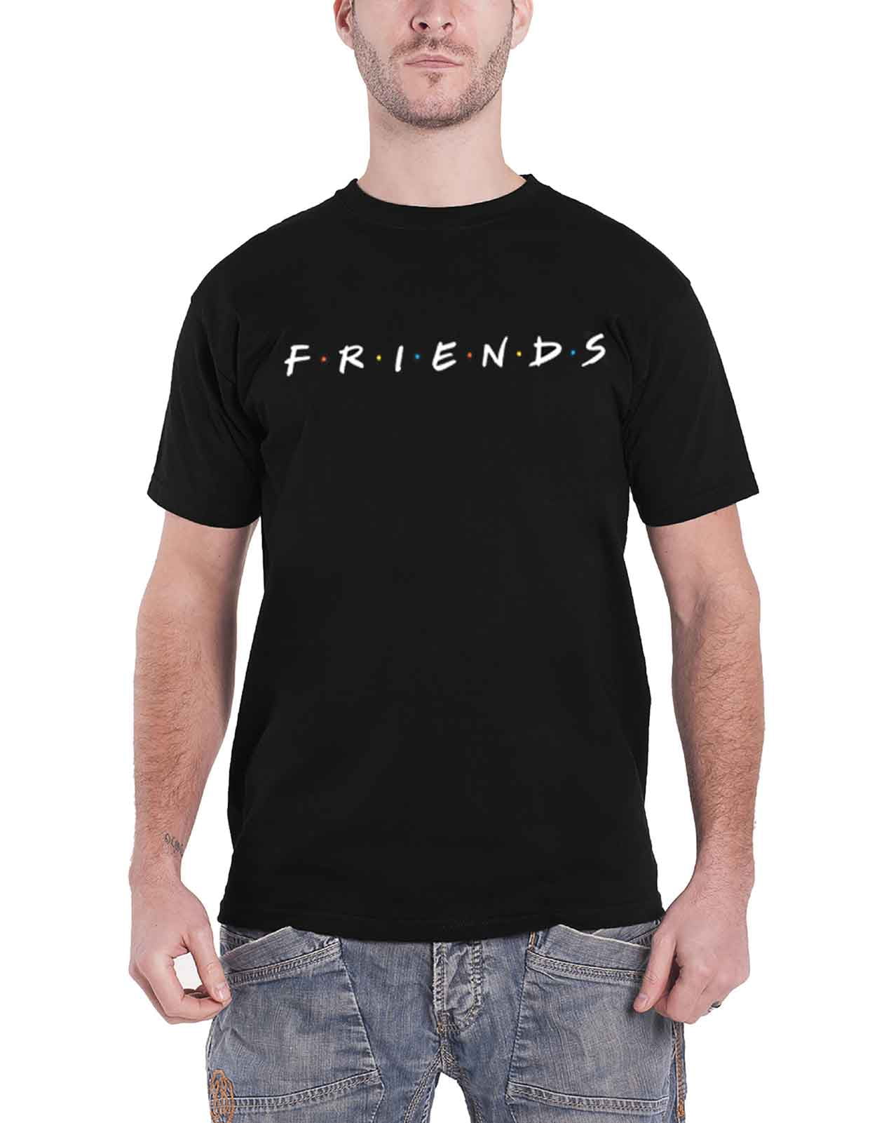 Friends T Shirt Classic TV Show Logo new Official Mens Black - Walmart.com