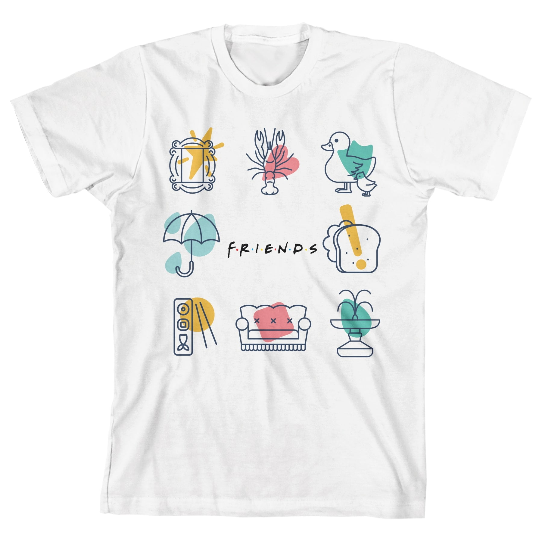 Friends TV Elements Art Toddler Boy's White T-Shirt-2T - Walmart.com