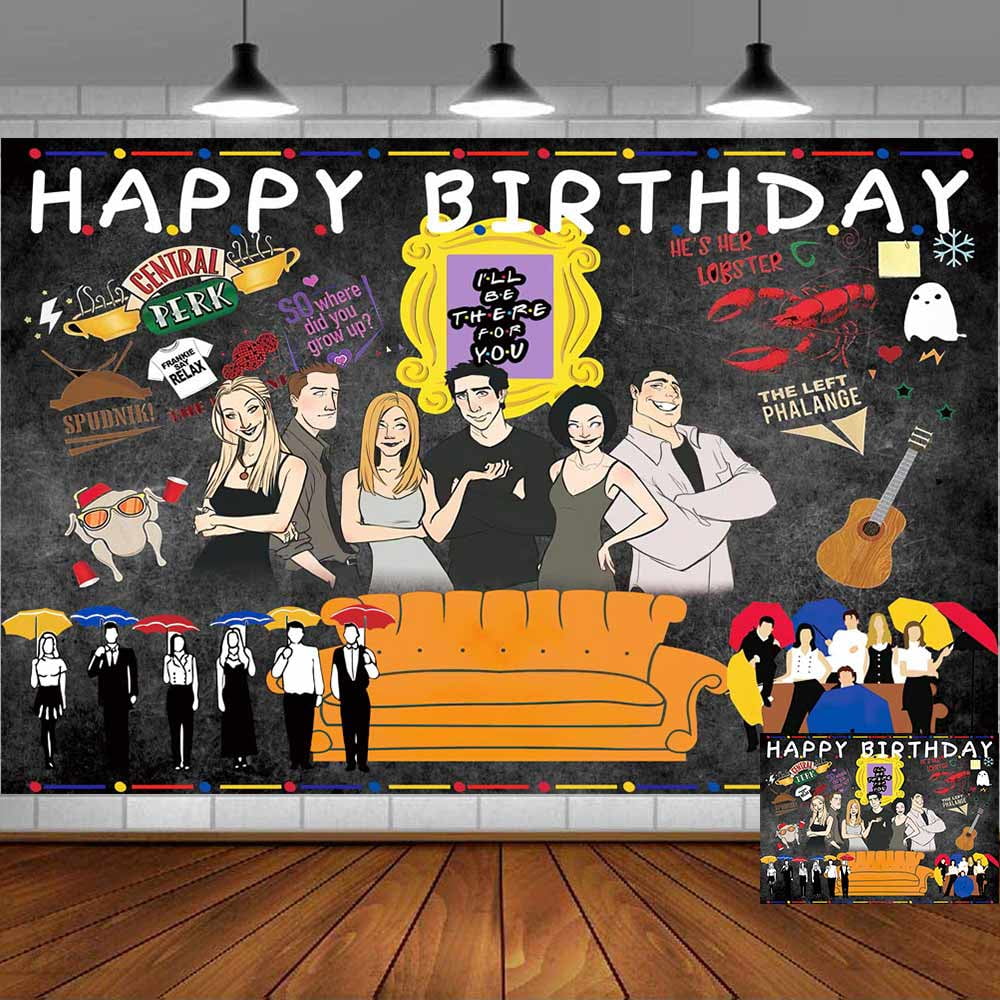 Friends TV Show Backdrop Banner Party Supplies Poster Movie Theme ...
