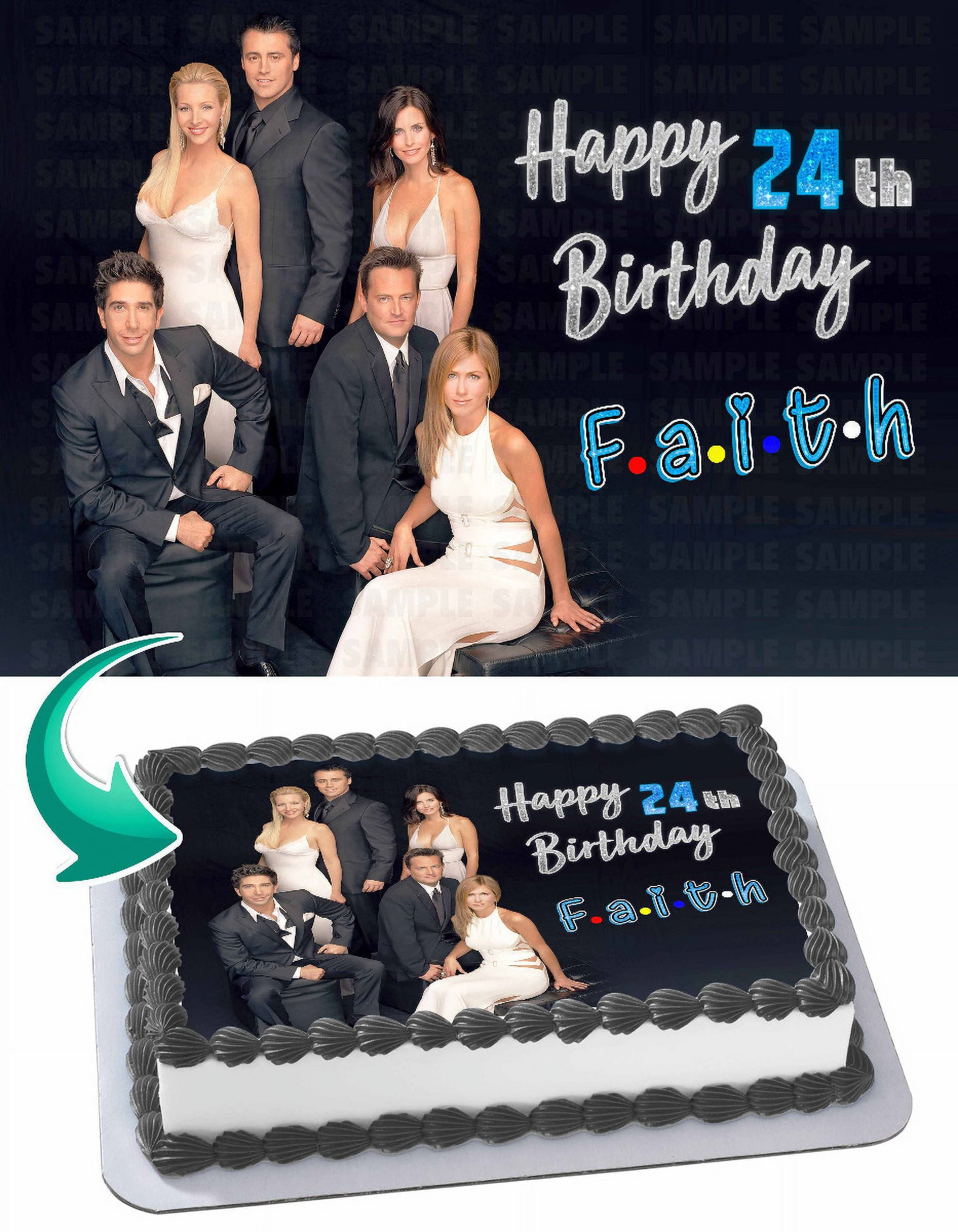 Friends TV Show Edible Cake Image Topper Personalized Birthday Party 1/ ...
