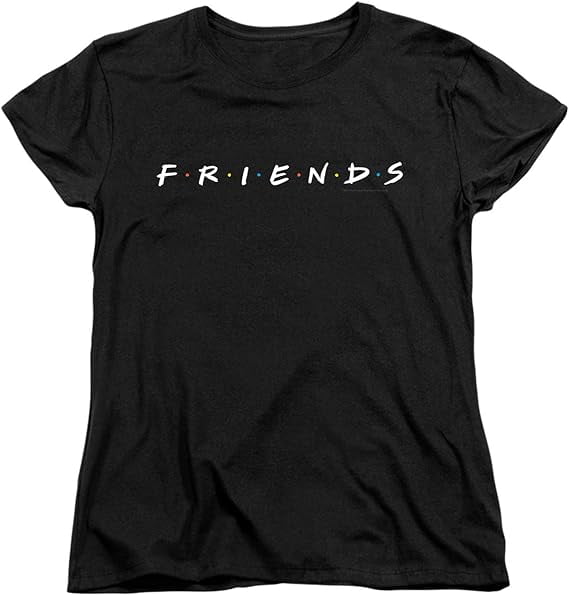 Friends TV Show Logo, Womens Premium Cotton Short Sleeve Graphic T ...